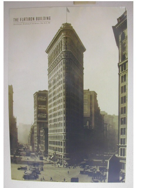 The Flatiron Building New York City Poster Flat Iron | eBay UK