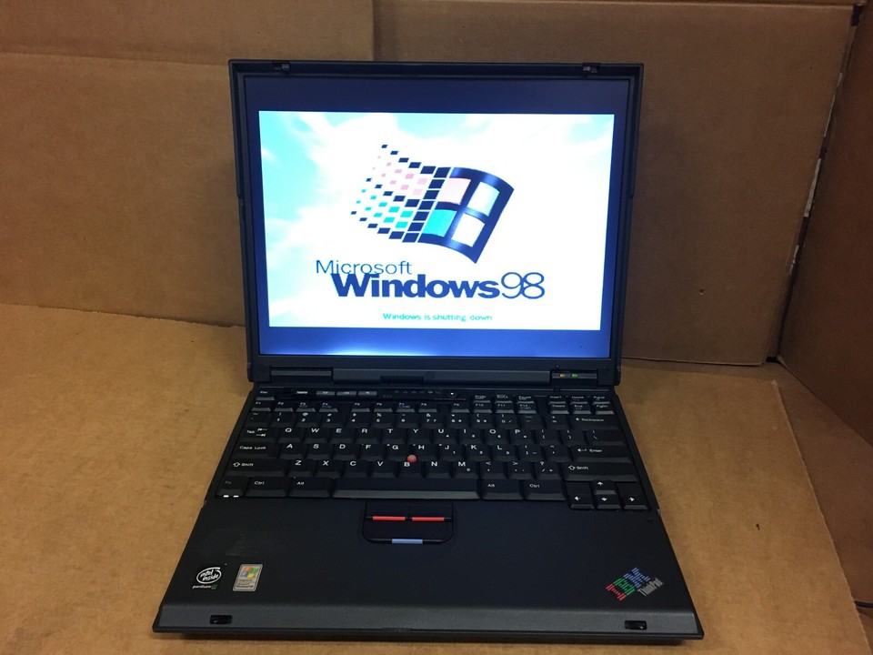 IBM ThinkPad T23 LAPTOP PENTIUM III 512MB, 20GB HDD DVD WINDOWS 98 ...