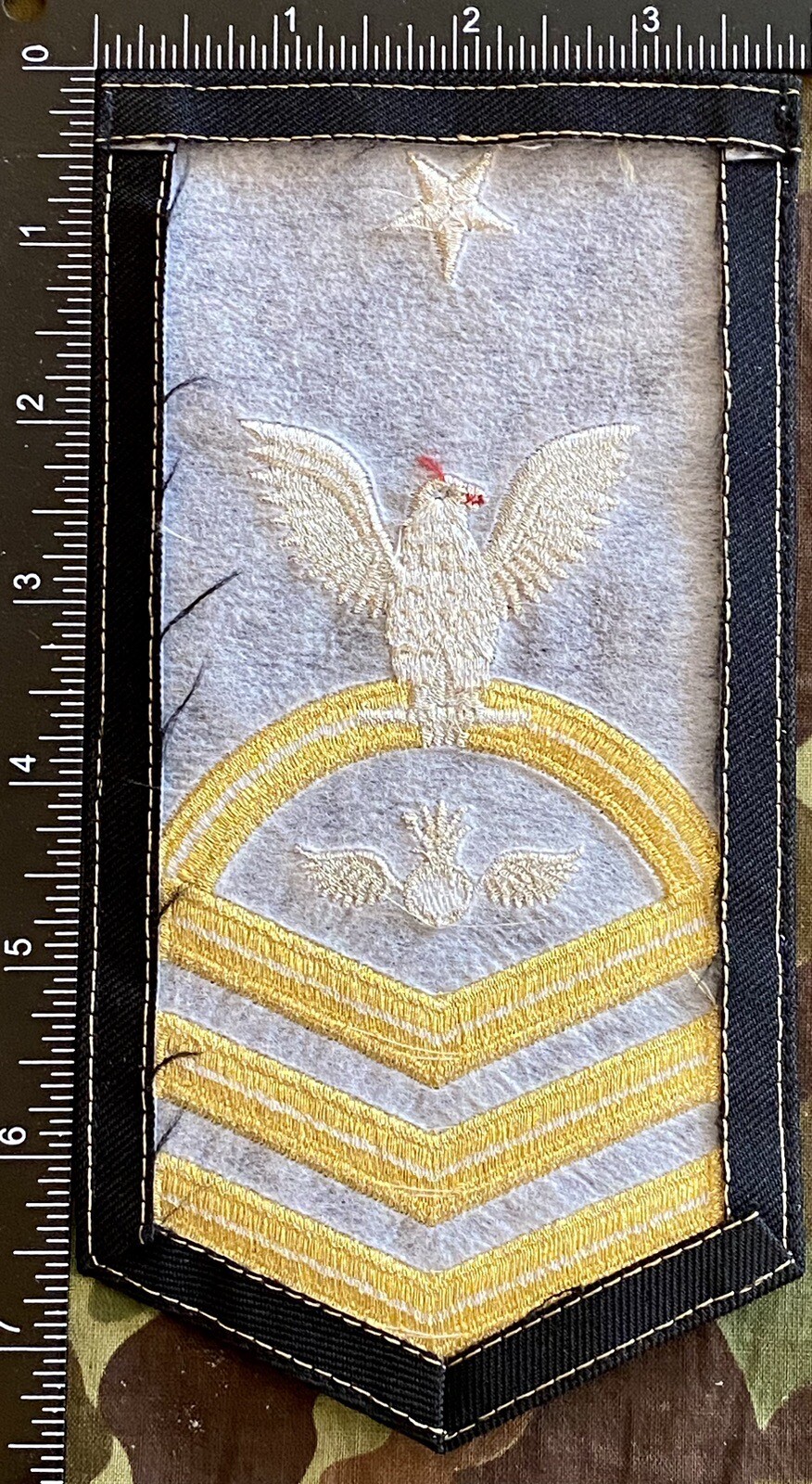 US Navy Gold Rate Aviation Ordnanceman Senior Chief Petty Officer Patch ...