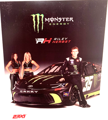2025 RILEY HERBST 23XI ROOKIE YEAR #35 TOYOTA CAMRY NASCAR FIRST CUP POSTCARD | eBay