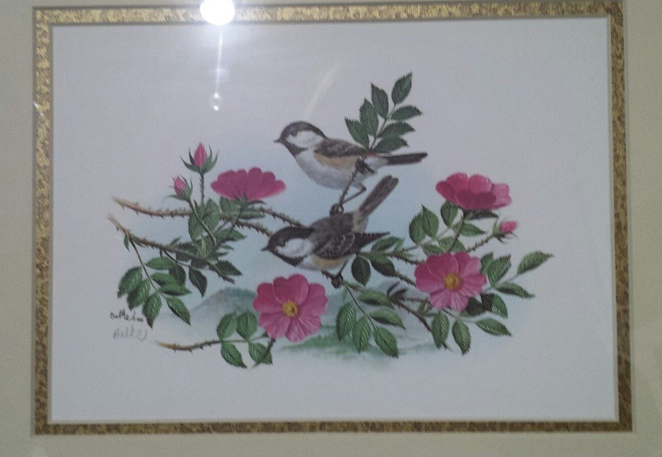 Don Balke Signed Certified LITHOGRAPH 'Sparrows' Framed Double-matted ...