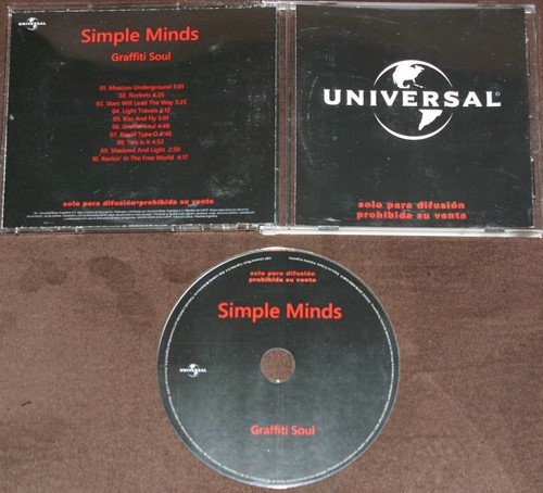 SIMPLE MINDS - GRAFFITI SOUL - ARGENTINA 10-TRACK PROMO CD - RARE U2 ...