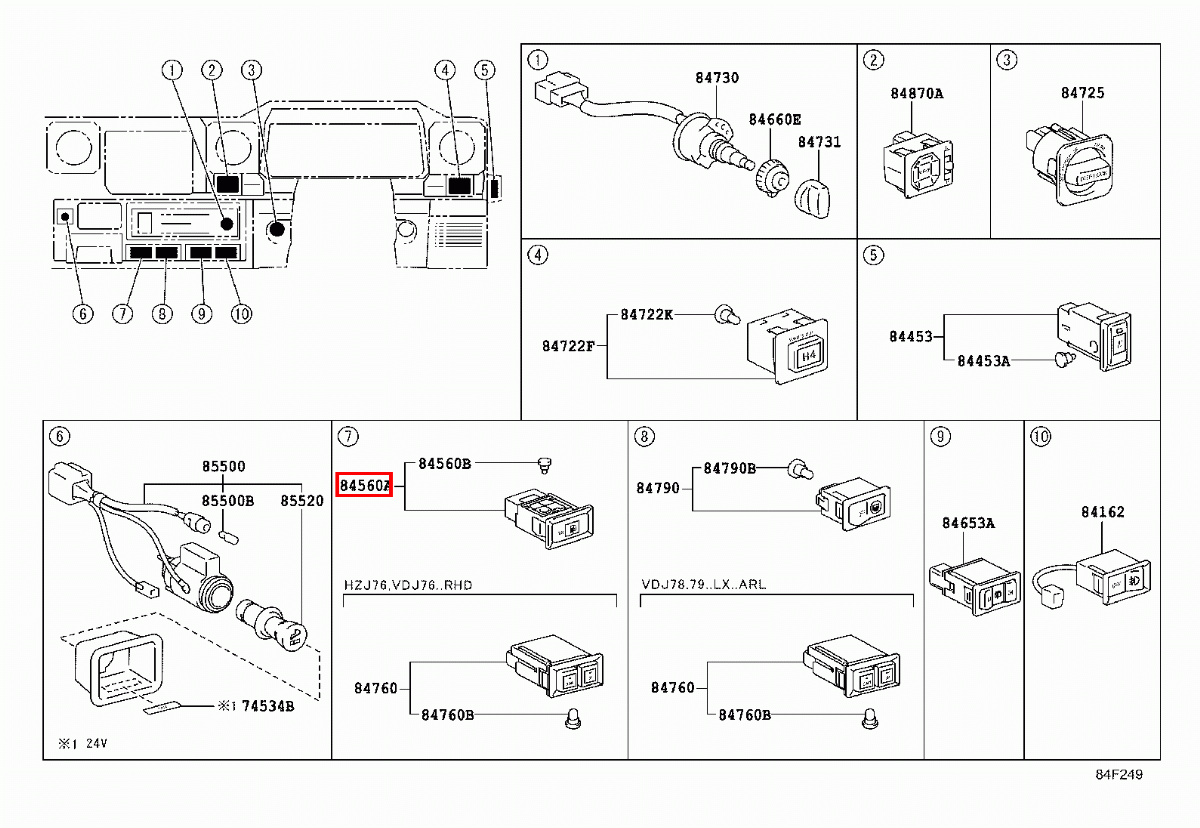 Genuine Toyota LandCruiser HZJ78 HDJ79 HDJ78 FZJ79 FZJ78 Fuel Sub Tank ...