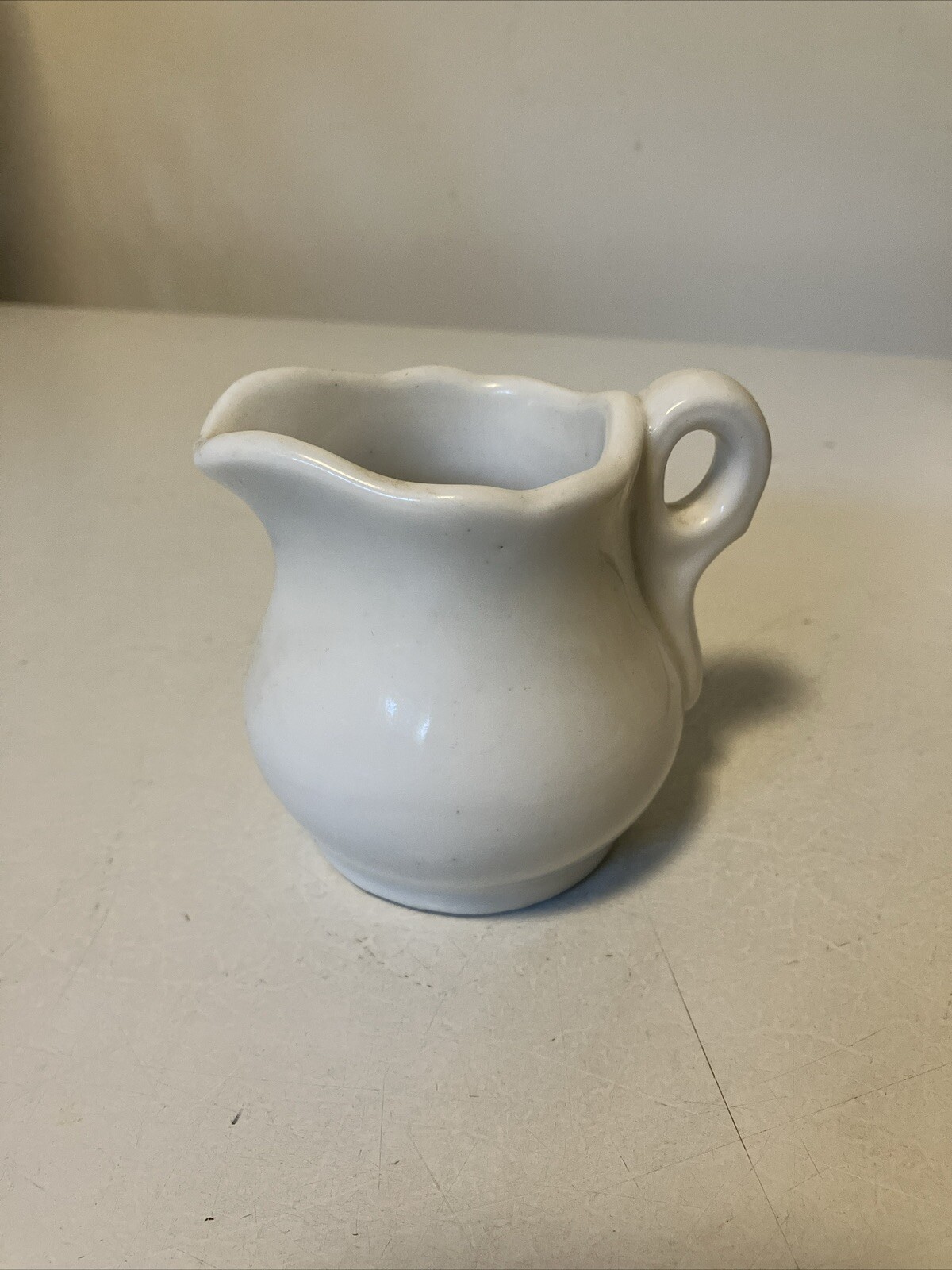 White Ironstone Creamer Chunky Restaurantware Number 10 On Bottom | eBay