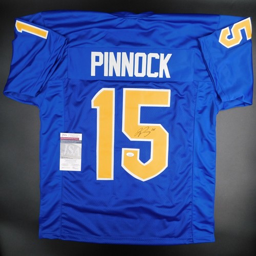 Jason Pinnock Signed Autograph Pitt Panthers Blue Football Jersey ...