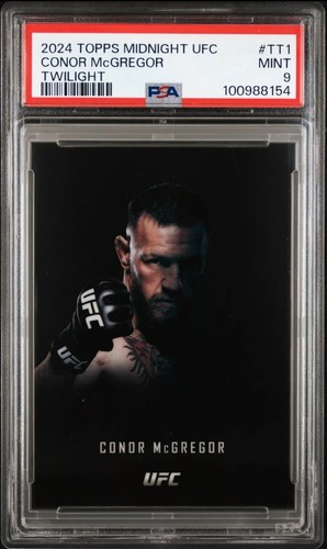 Conor McGregor 2024 Topps Midnight UFC Twilight PSA 9 MT SSP 🍀 | eBay