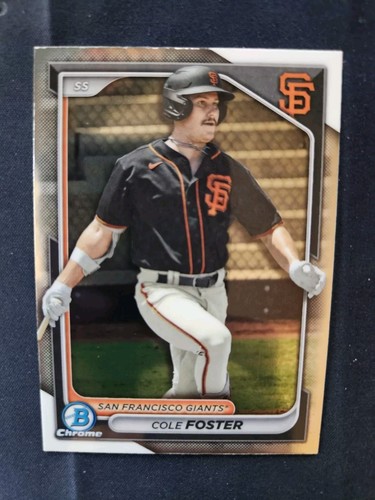 2024 Bowman Base Chrome Prospect #BCP-83 Cole Foster - San Francisco ...