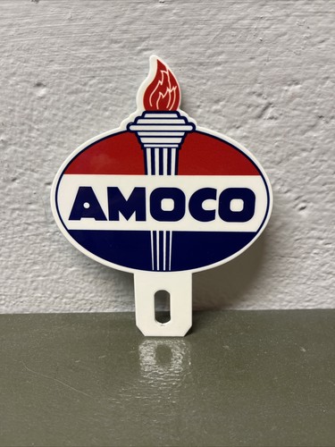 American Standard Oil Amoco Metal Plate Topper Dealership Gas Oil Sign ...