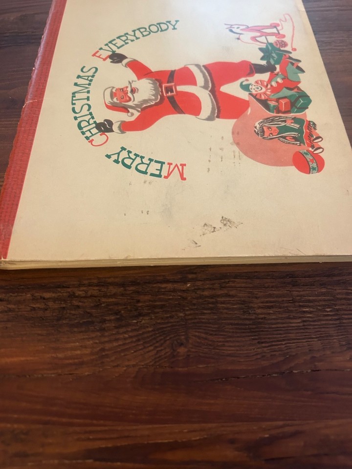 Christmas Time in Action 1949 Merry Christmas Everyone Pop-Up Book w/ 5 ...