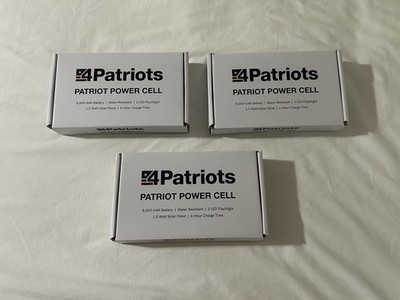 3 New In Box Patriot Power Cell CX USB Solar Charger 4Patriots Brand | eBay