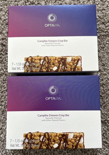 2- OPTAVIA -Campfire S’mores Crisp Bar- 14 Fuelings Exp 01/10/25 | eBay