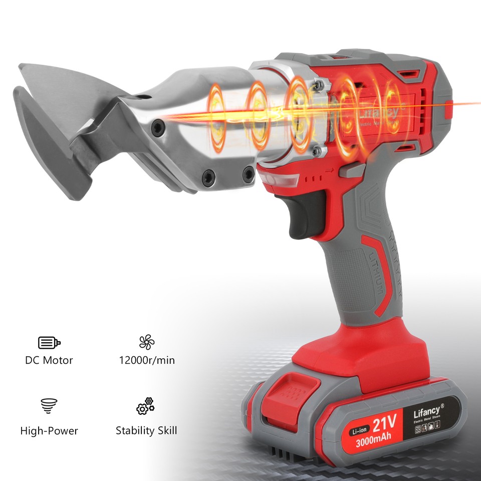 Heavy Duty Electric Metal Cutting Shears Sheet Shear Cutter Power Tool ...