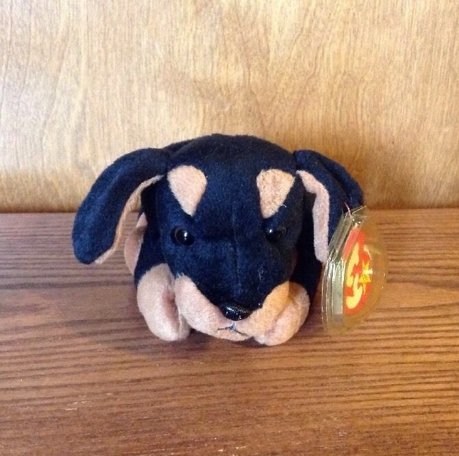 Ty beanie babies baby Doby 1996, PVC Pellets, Error No Stamp inside ...