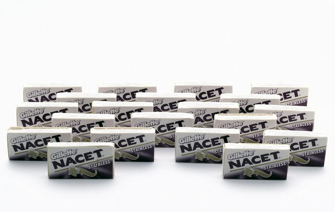 100 Edge×2 Razor Blades ORIGINAL NACET By Gillette Stainless Russia Men ...