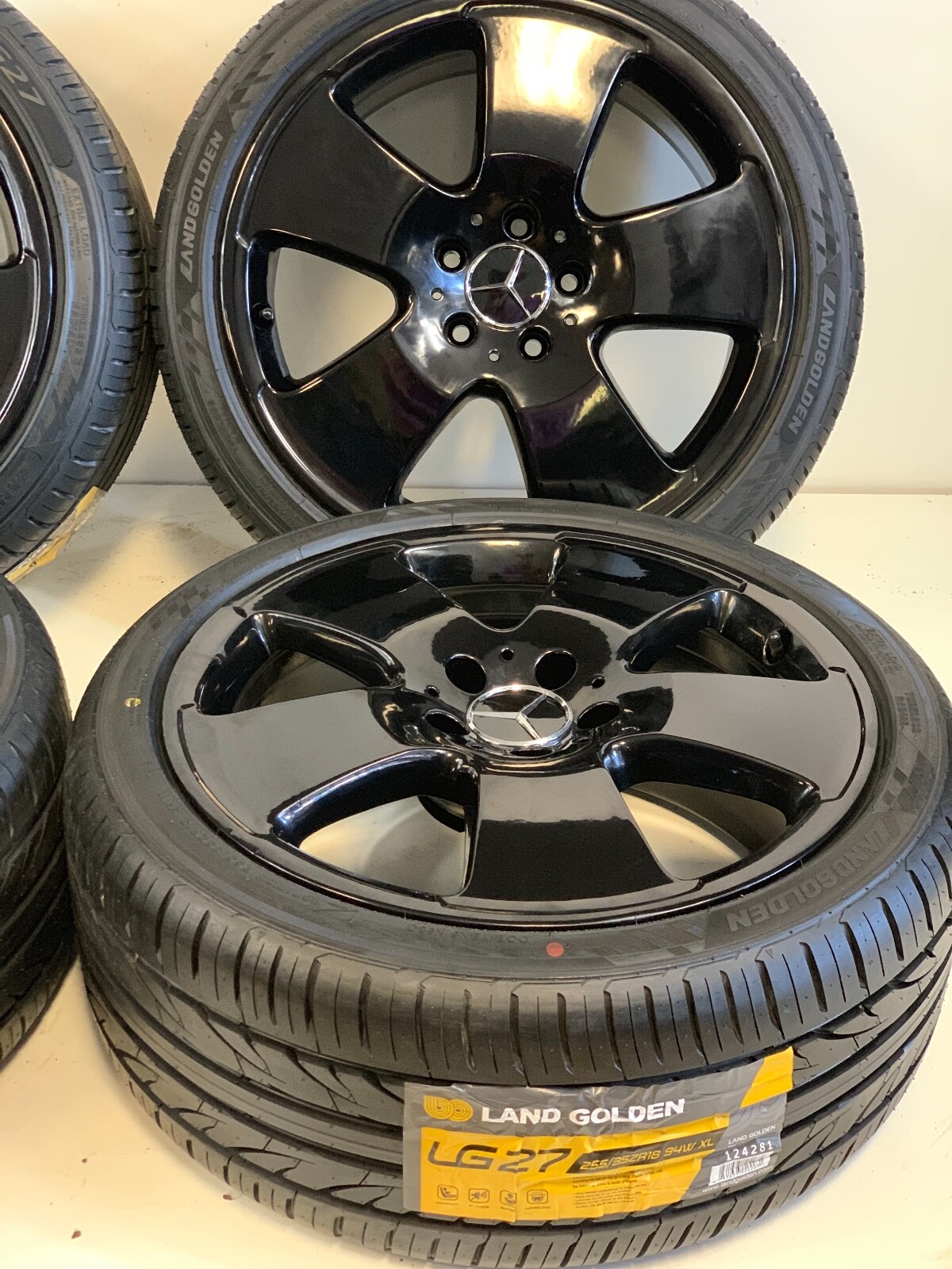 18" inc RIMS/TIRES WHEELS Mercedes S550 S600 E C CLASS 18" OEM Set 4 ...