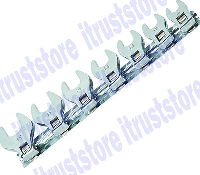 7 PC METRIC CROWS FOOT END SOCKET WRENCH CROWFOOT CROWSFOOT TOOL SET 10 ...