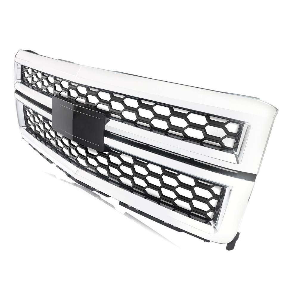 Fits 2014-2015 Chevrolet Silverado 1500 Front Grille Honeycomb Look ...