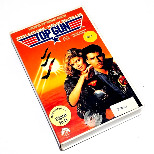 TOP GUN Rare Beta Video 1987 CIC Betamax TOM CRUISE Kelly McGillis VAL ...