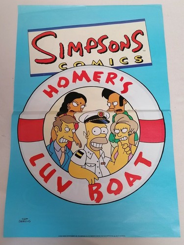 POSTER - The Simpsons Comics Poster Double-Sided 2007 17"X11" Homer's ...
