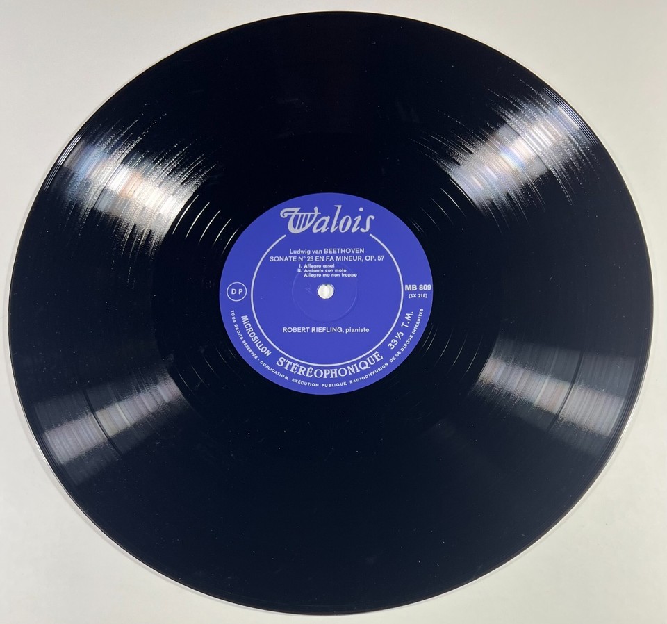 Beethoven : Les Sonates pour piano - Robert Riefling LP 33 rpm VALOIS ...