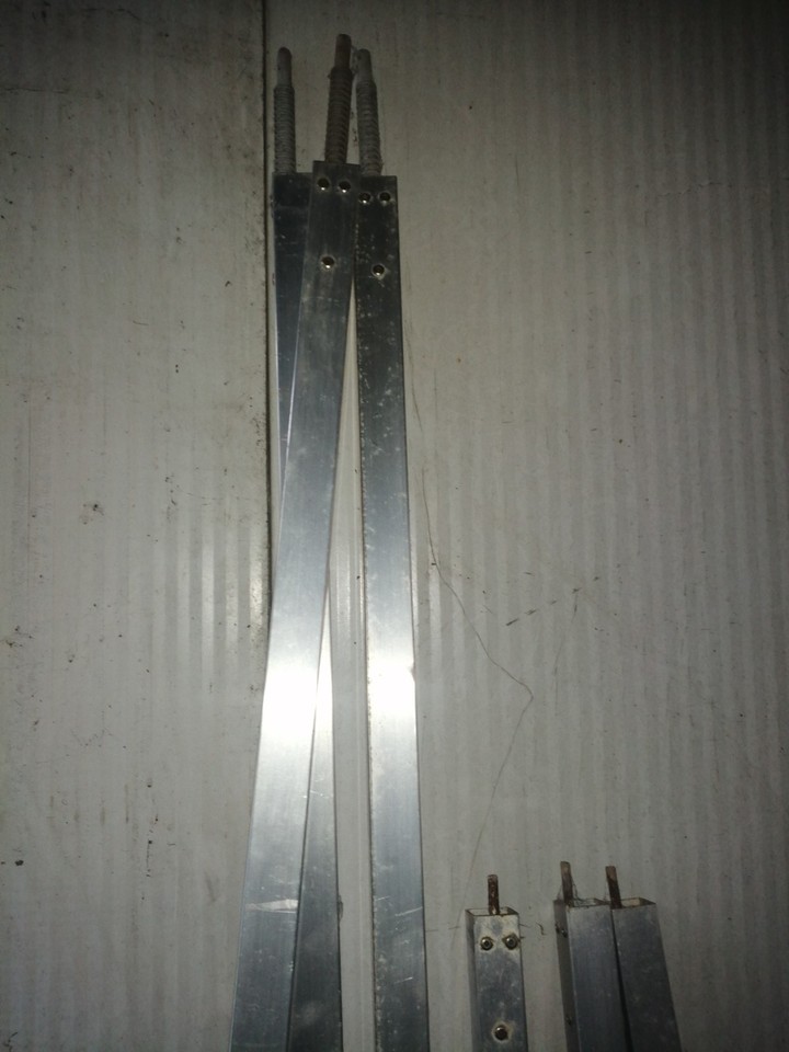 Glass van rack-Internal poles with rubber block | eBay UK