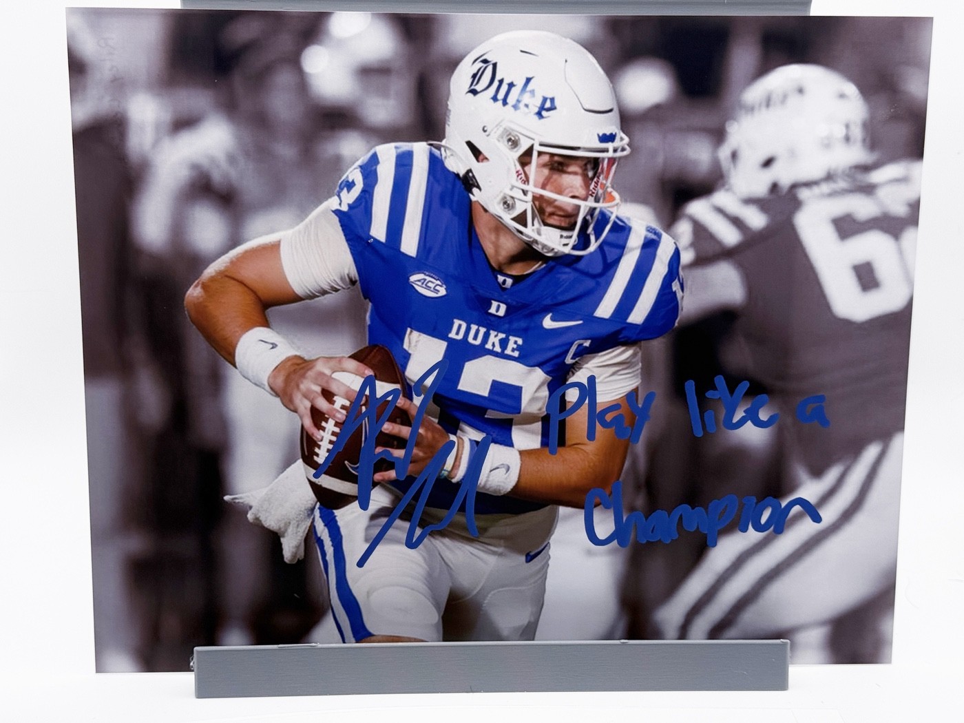 Riley Leonard Duke Notre Dame Inscription Signed Autographed Photo ...