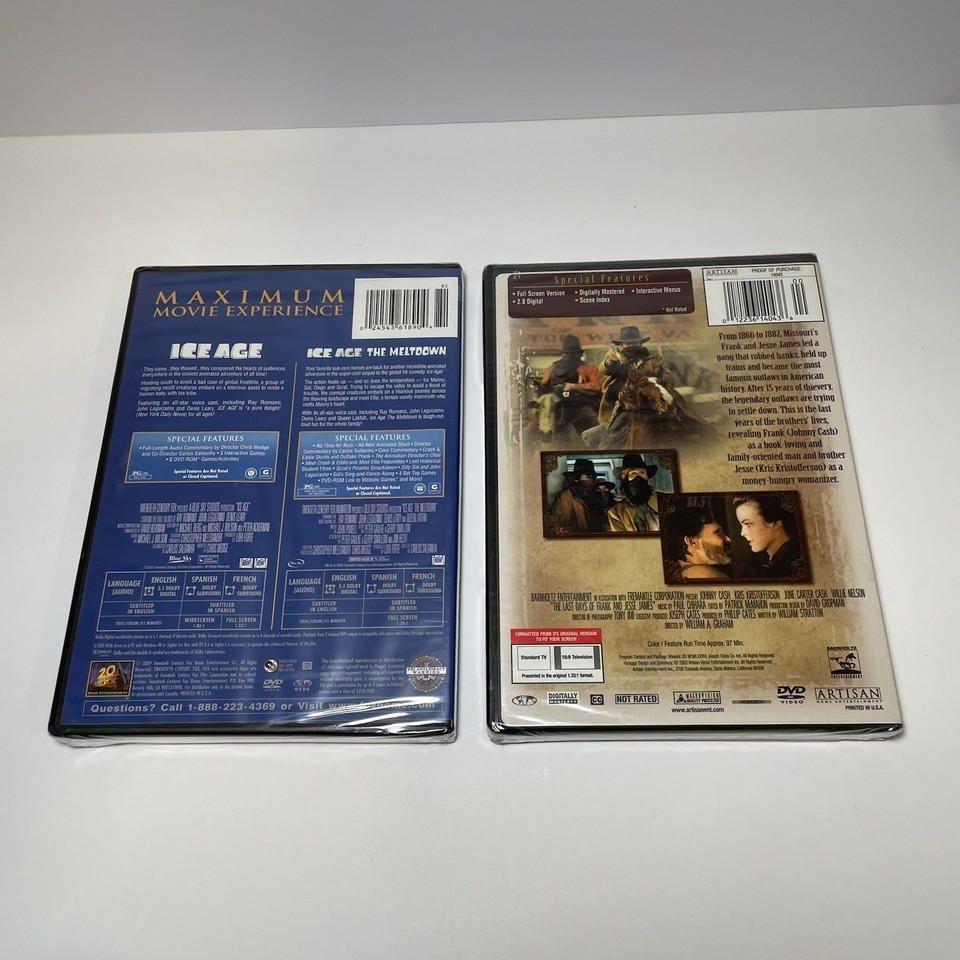 Lot Of 5 DVDs NEW Sealed Rio 2, Ice Age, Ghostbusters, Free Birds ...