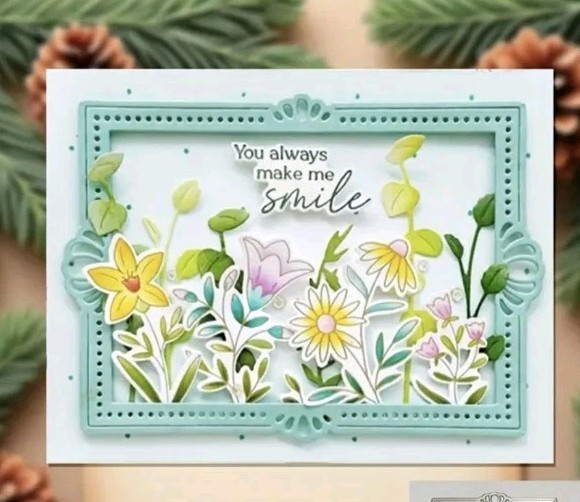 3 Pc Vintage Style Border Photo Frame Die Cut Card Making Paper Cutting ...