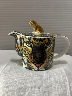 Endangered Species Wild Cafe Leopard Teapot with Lid By Paul Cardew New ...