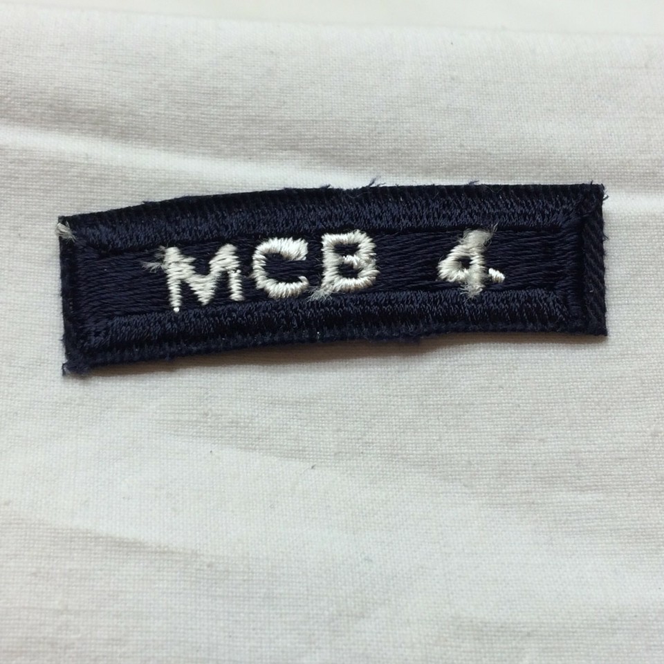 Military Patch Arc Tab Badge Navy Sea Bees MCB 4 Shoulder Insignia ...