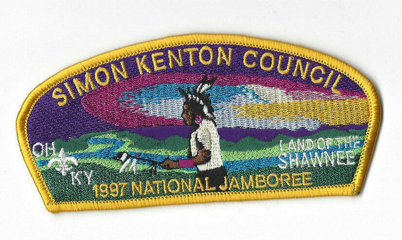 1997 National Jamboree Simon Kenton Council Yellow Border JSP [MK1410 ...