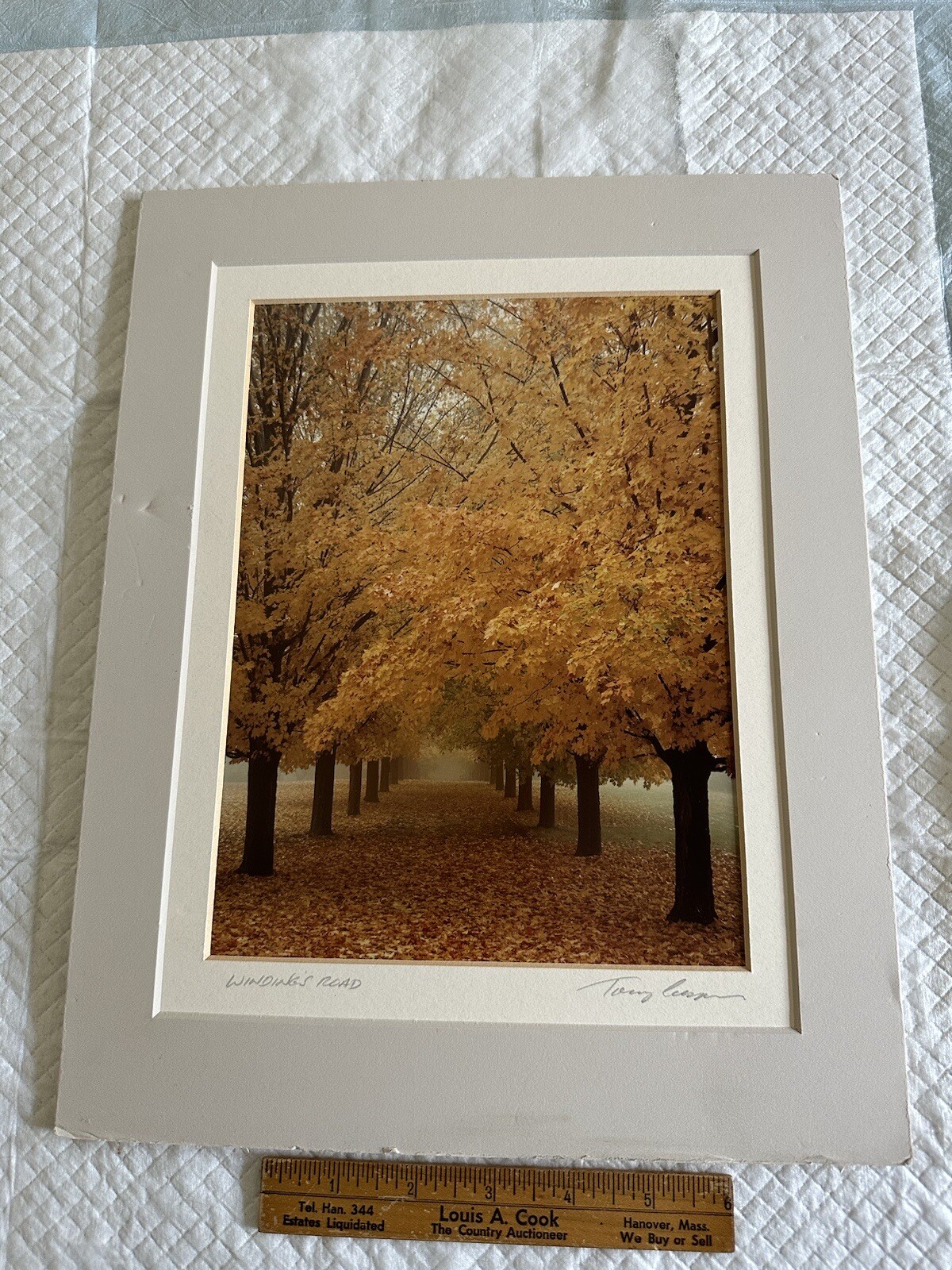 Vintage Tony Casper Artist Signed Photograph Winding’s Road 1984 ...