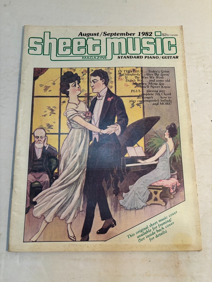 1982 Sheet Music Magazine Vintage Piano Guitar Sheet Music | eBay