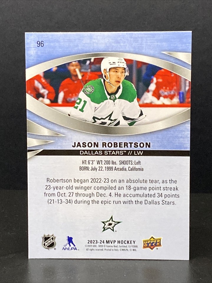 2023-24 Upper Deck MVP - #96 Jason Robertson Base Card | eBay