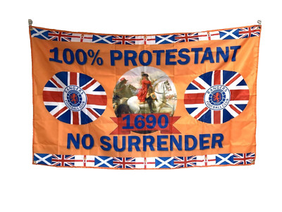 RANGERS KING BILLY FLAG 5x3 FOOT 100% PROTESTANT WATP FREE 48HR UK ...