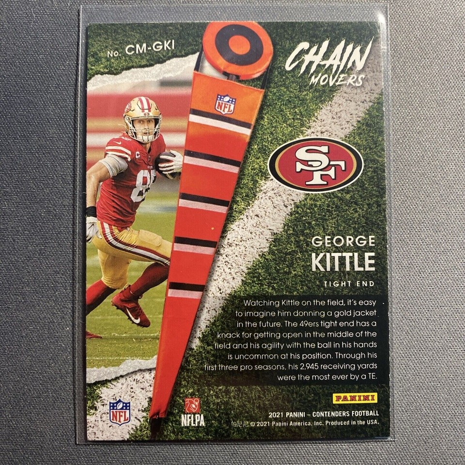 2021 panini contenders GEORGE KITTLE chain movers insert 49ers | eBay