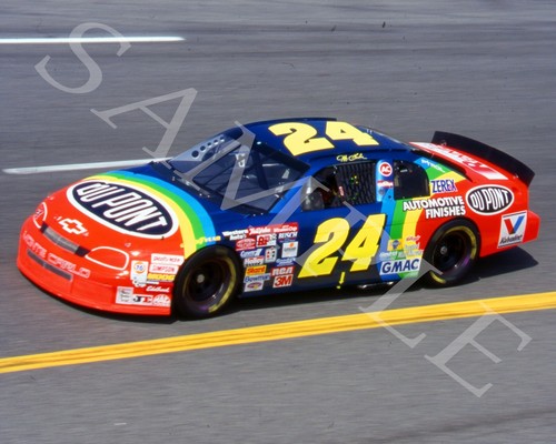 JEFF GORDON #24 DUPONT CHEVY RACING ON TRACK 8X10 GLOSSY PHOTO #1 | eBay