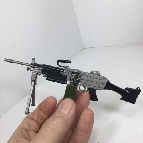 1/6 GI JOE US M-249 SAW (LMG) GULF WARS IRAQ AFGHANISTAN BBI DID 21ST ...