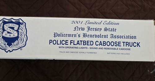 2001 NJSPBA POLICE FLATBED CABOOSE TRUCK with Operating Lights And ...