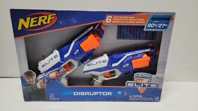 Nerf N-Strike Elite Disruptor 6 Dart Rapid Fire Nerf Gun Blaster Twin 2 ...