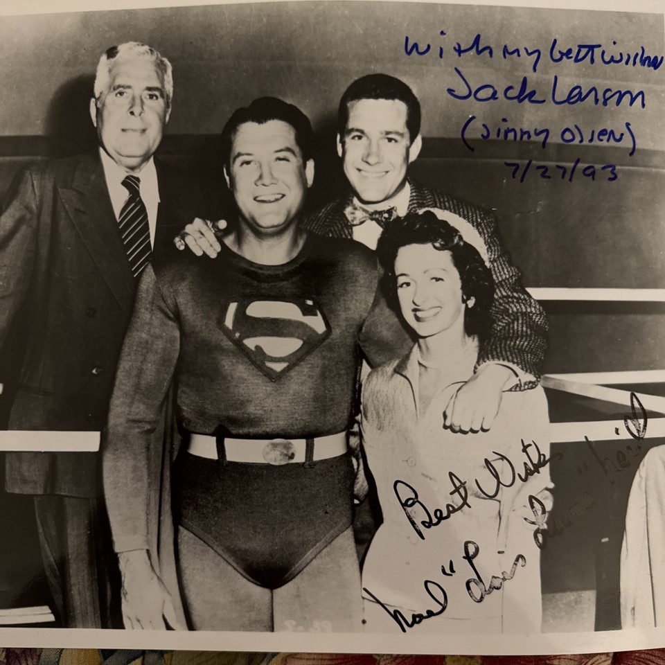 Superman Signed Photo Jack Larson Noel Neill Lois & Jimmy | eBay