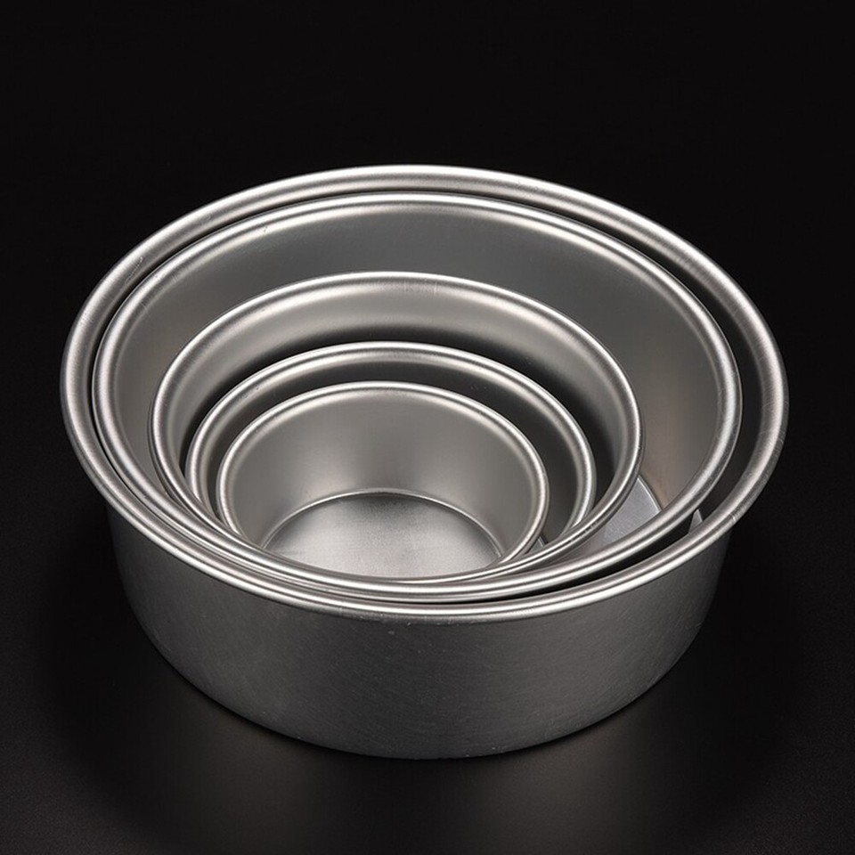 4/6/7/8/9/10/12 Inch Round Cake Pan Tin Baking Mold Mould DIY One-piece ...