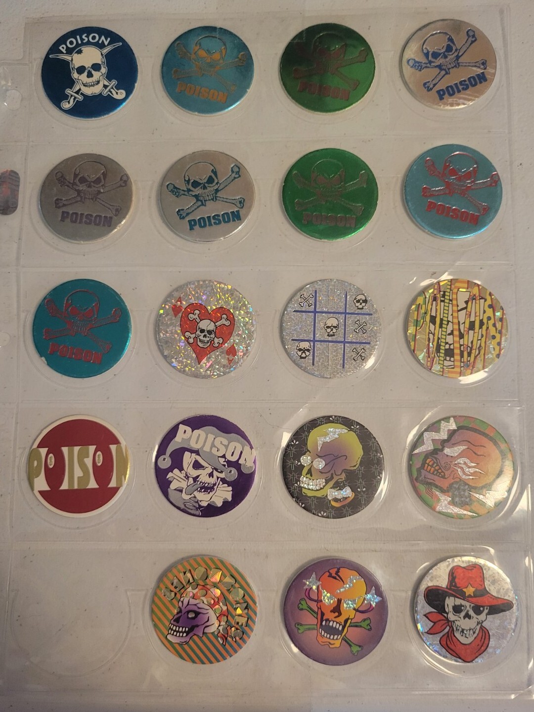 Vintage Pogs / Milk Caps (Lot of 60+) Poison | eBay