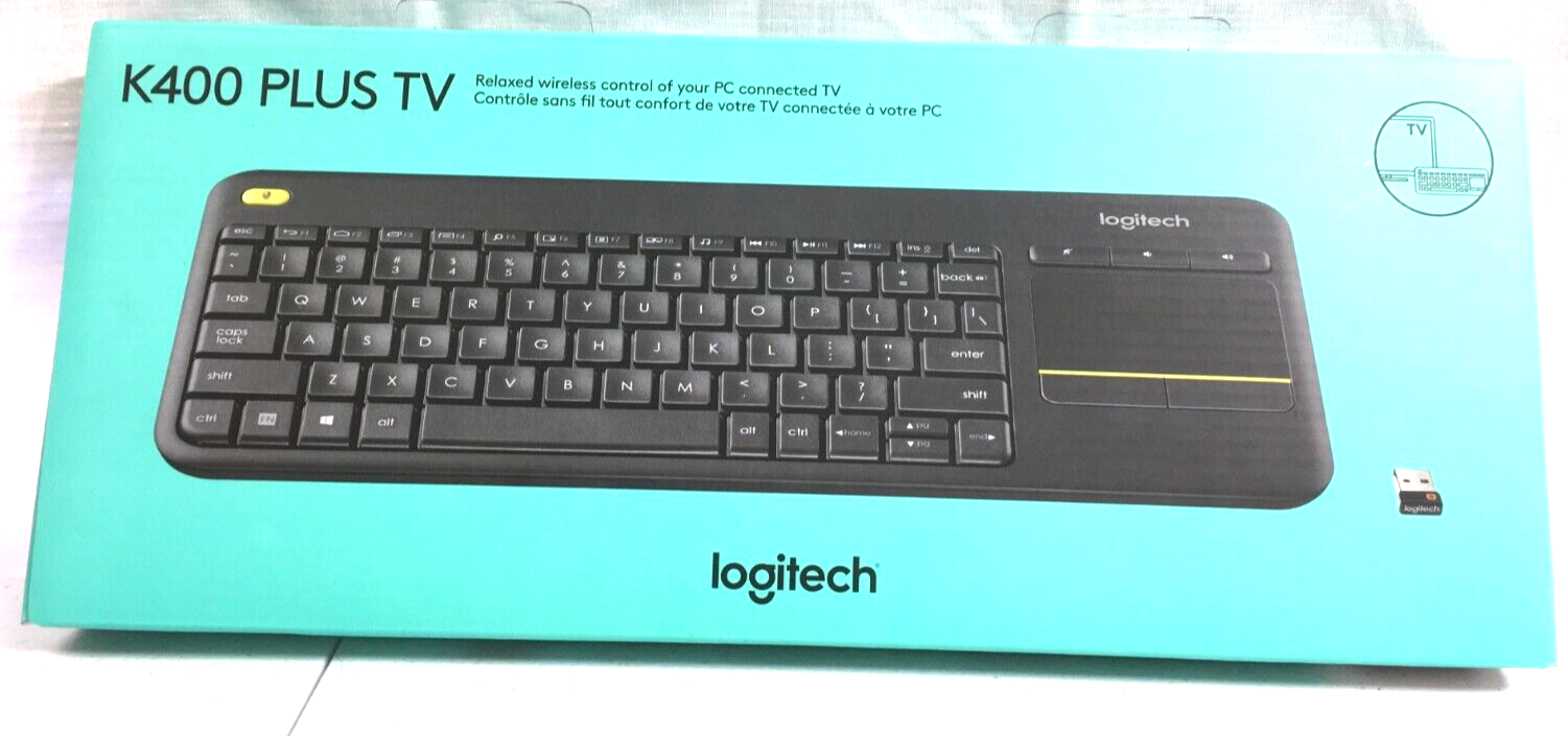 Logitech K400 Plus keyboard RF Wireless - Black for sale online | eBay