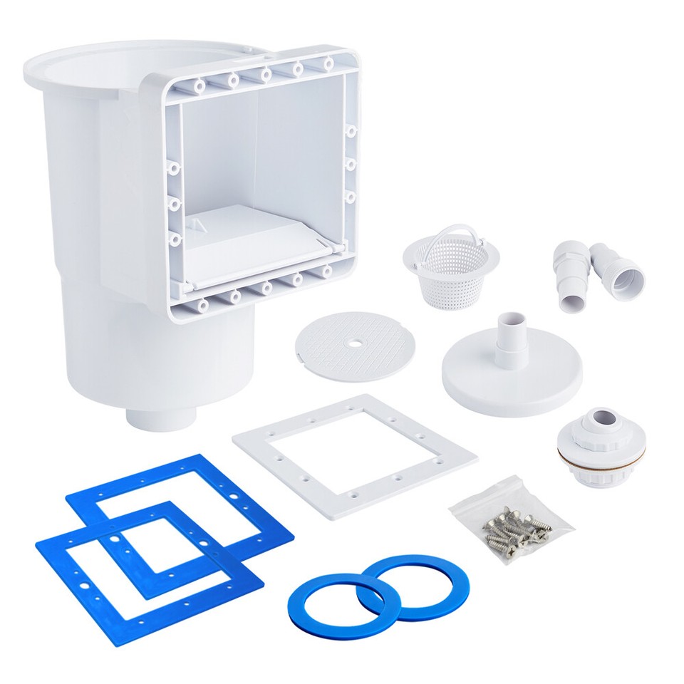 Skimmer Box Kit for Above Ground Pool - Square or Widemouth Rectangle ...