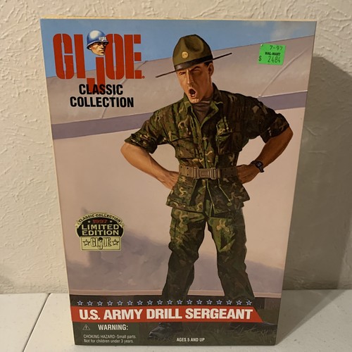 1997 GI Joe Classic Collection Army Drill Sergeant 12" Figure New In ...