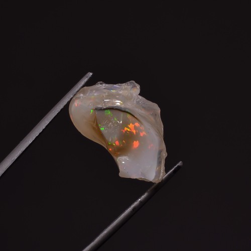 21,85 ct. opale bianco etiope pietra preziosa grezza sfusa 18X12 20X14 ...