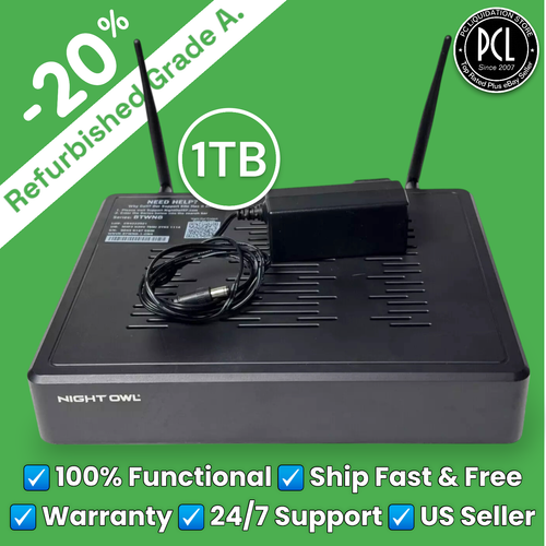 Night Owl 10-Channel 4K Wi-Fi Bluetooth 1TB HDD WNVR-BTWN8 [FACTORY ...