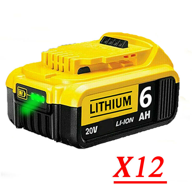 1/10pack Battery Replace for DeWalt 20V 20 Volt Max DCB200 DCB204-2 6 ...