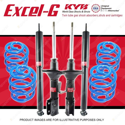 4x KYB EXCEL-G Shocks + Sport Low Coil for HOLDEN Commodore VY Sedan 5. ...